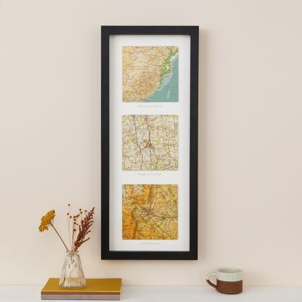 Personalised Framed Maps | Bombus