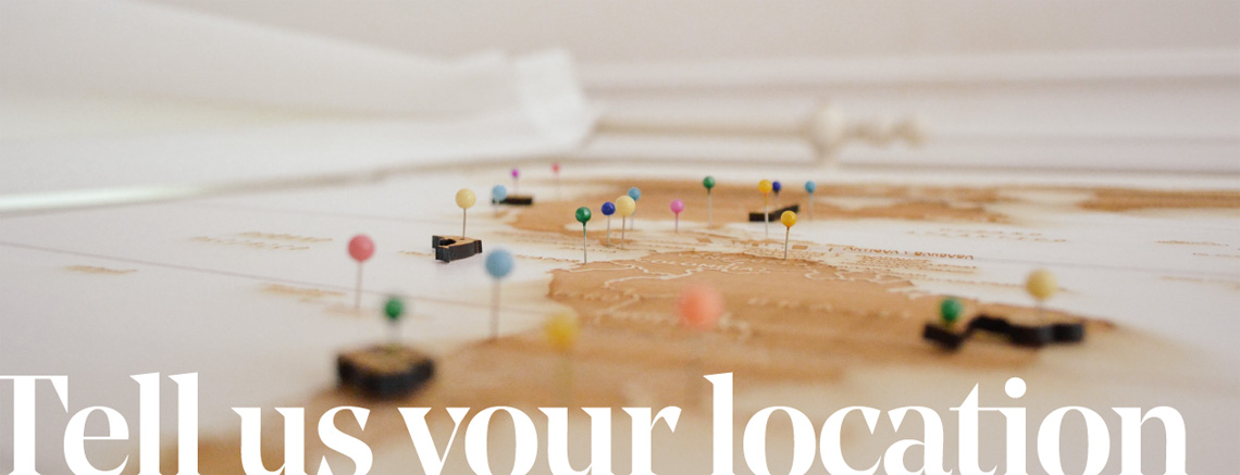 Personalised handmade map gifts | Bombus